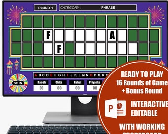 Wheel of Fortune Powerpoint - Etsy