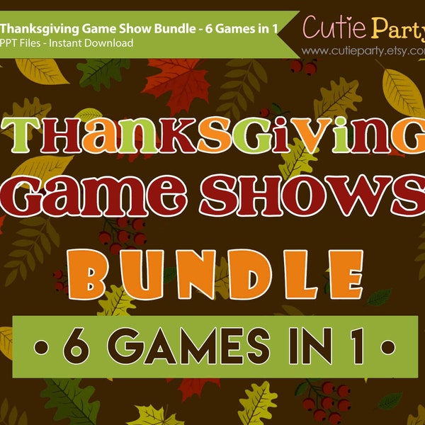 Thanksgiving Family Feud - Etsy