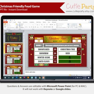Christmas Friendly Feud Game, Christmas Trivia Game, Virtual Christmas ...