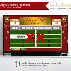 Christmas Friendly Feud Game, Christmas Trivia Game, Virtual Christmas ...