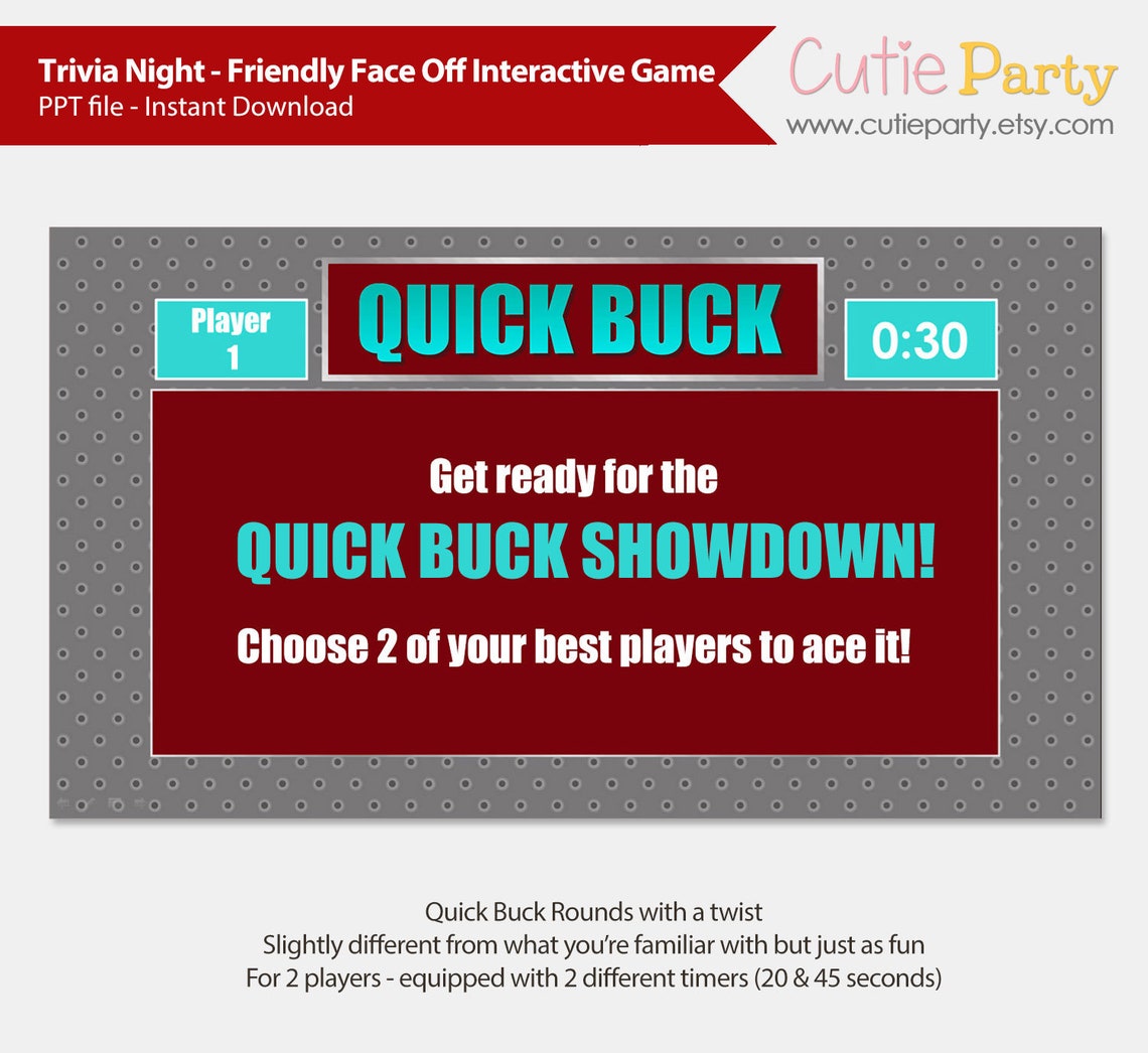Trivia Night Friendly Feud Game, Virtual Party Trivia, Virtual Trivia ...