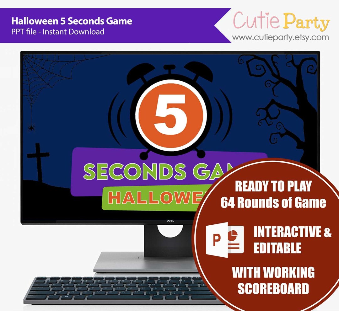 Halloween 5 Second Game, Halloween Party Game, Halloween Interactive ...