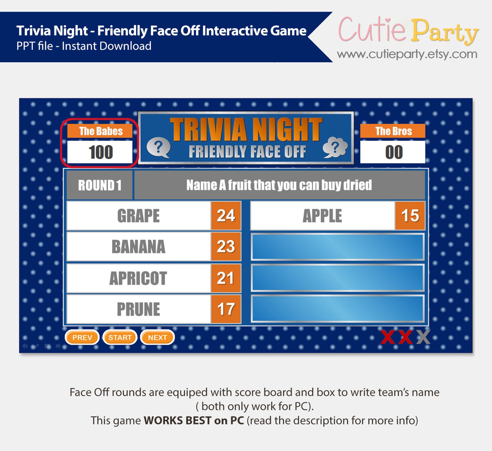 Trivia Night Friendly Feud Game Virtual Party Trivia Virtual - Etsy