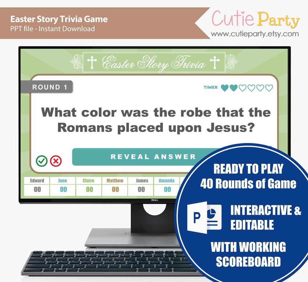Easter Story Trivia, Easter Story Guessing Game, Virtual Easter Bible ...