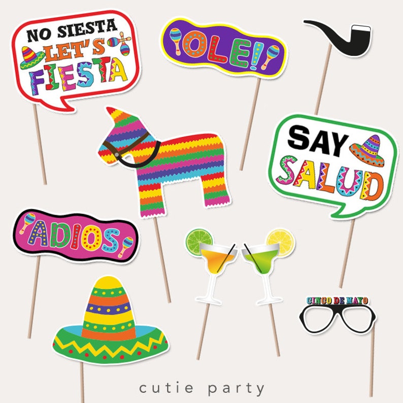Cinco De Mayo Photo Booth Prop Mexican Fiesta Photo Booth - Etsy