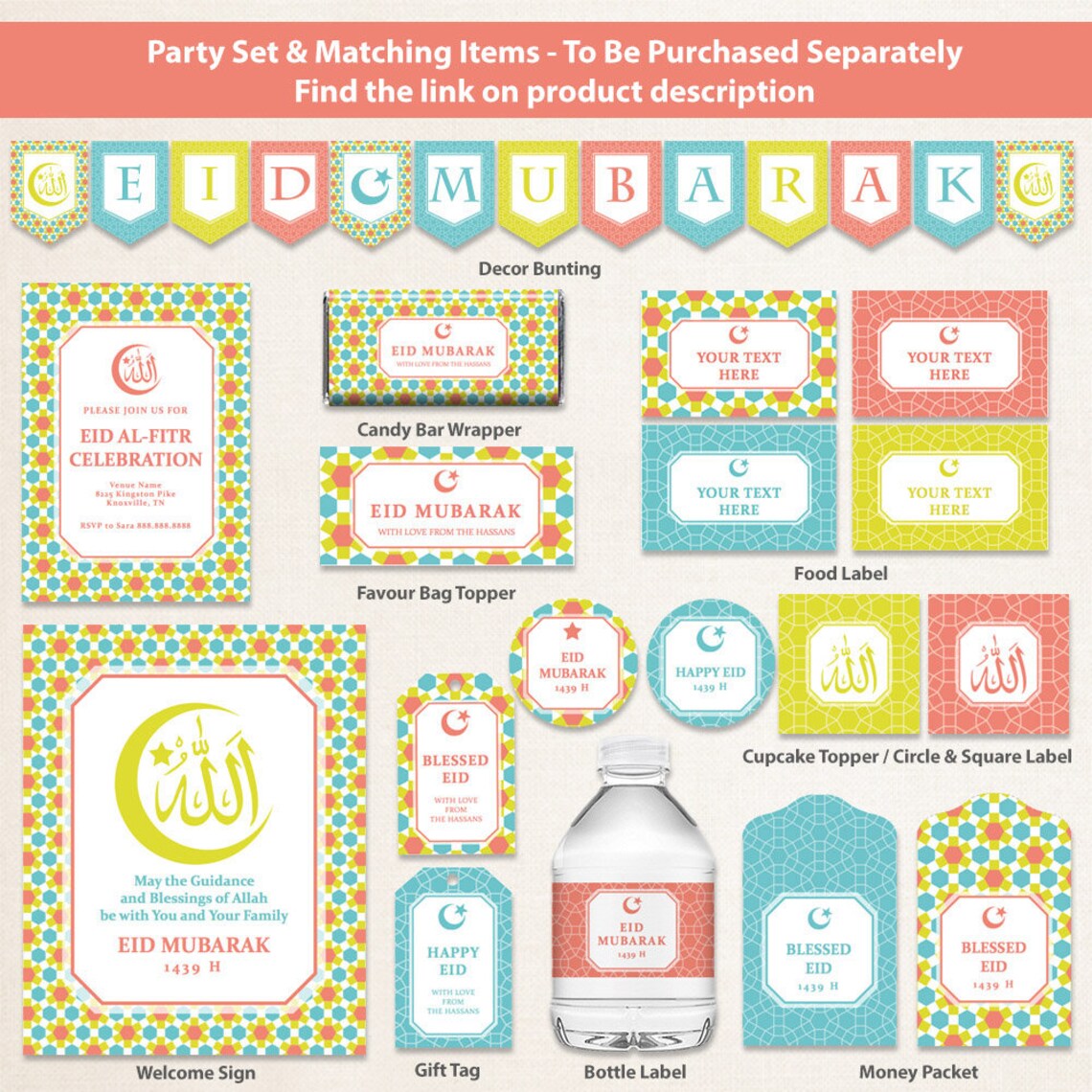 Eid Mubarak Photo Booth Prop Eid Photo Booth Prop Islamic - Etsy