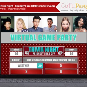 Trivia Night Friendly Feud Game, Virtual Party Trivia, Virtual Trivia ...