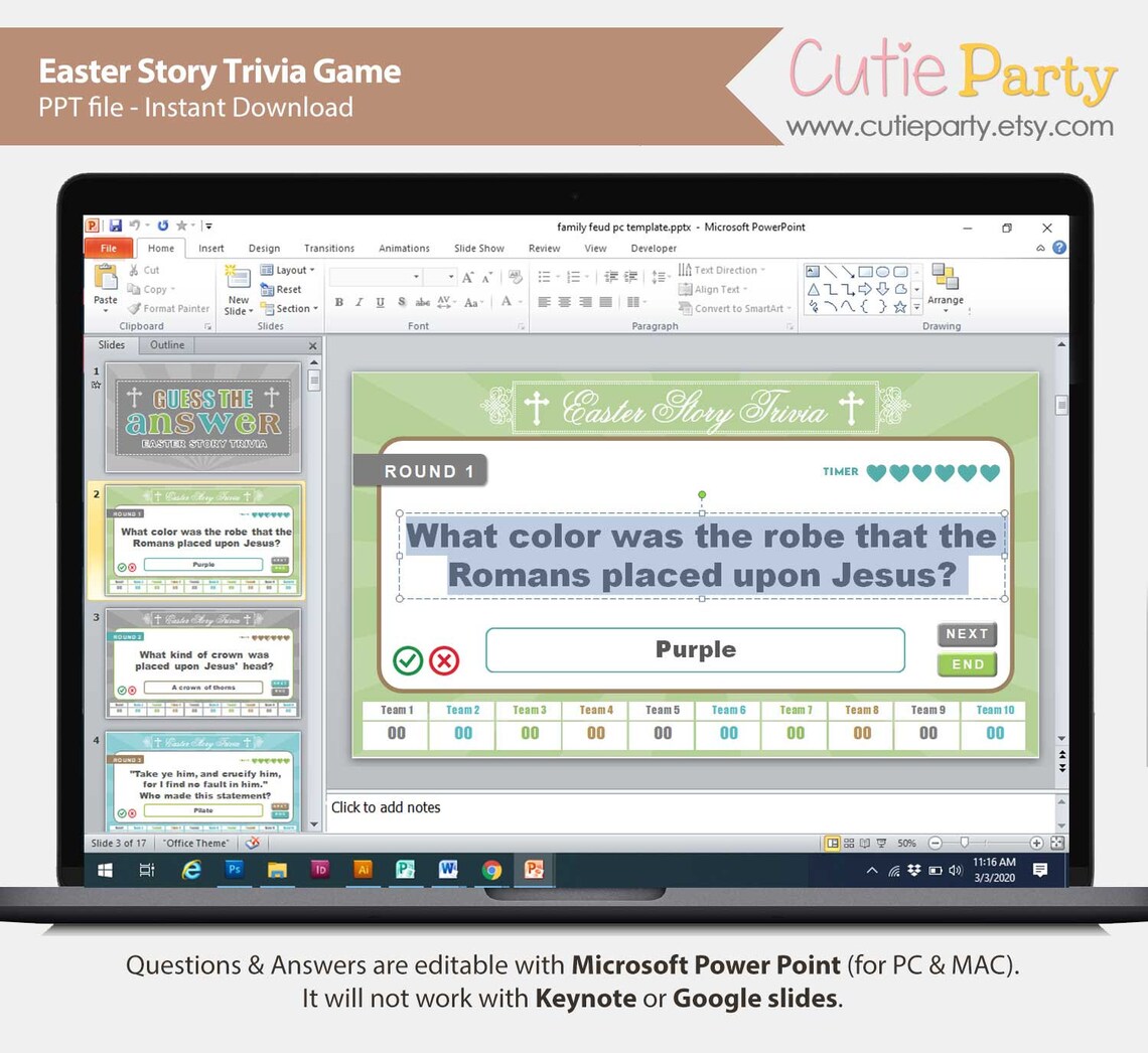 Easter Story Trivia Easter Story Guessing Game Virtual | Etsy