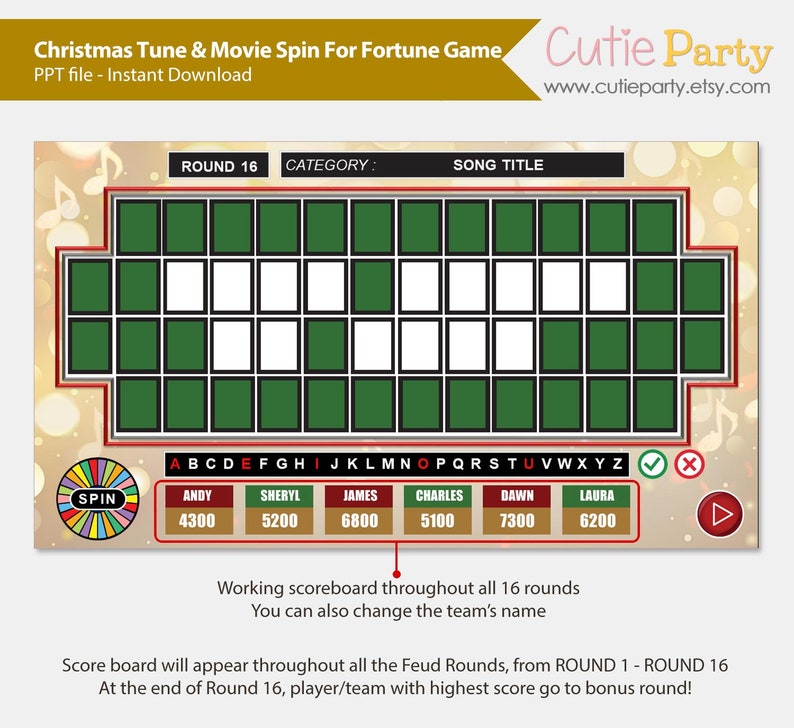 Wheel of Fortune, Christmas Wheel of Fortune, Christmas Movie Trivia ...