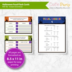 Halloween Feud Game, Halloween Party Game, Printable Halloween Feud ...
