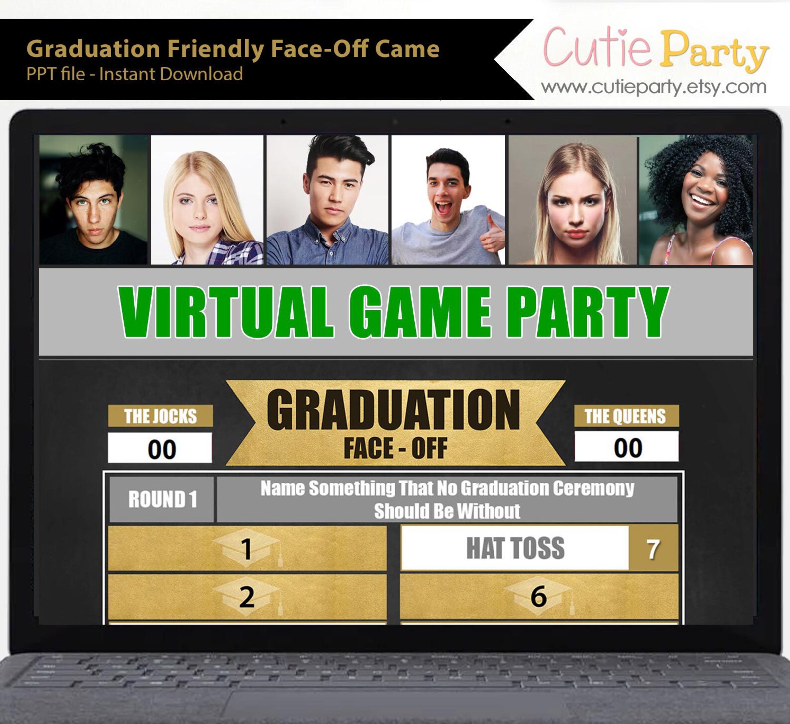 Graduation Friendly Face-off Grad Party Trivia Game Class of - Etsy