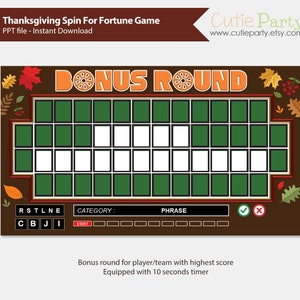 Wheel of Fortune, Thanksgiving Wheel of Fortune, Thanksgiving Trivia ...