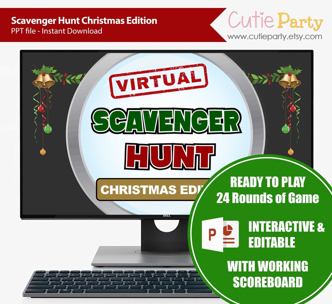 Virtual Scavenger Hunt, Christmas Scavenger Hunt, Christmas Game Night ...