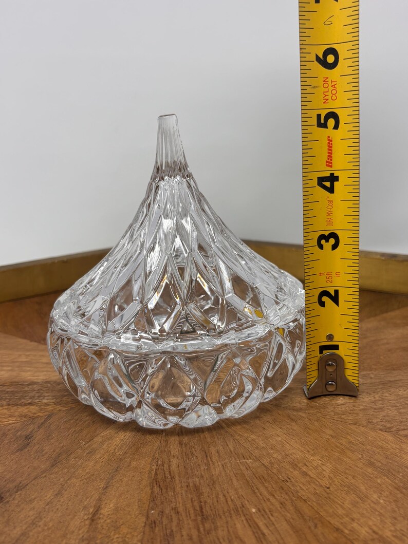 Vintage Lead Crystal Candy Dish With Lid