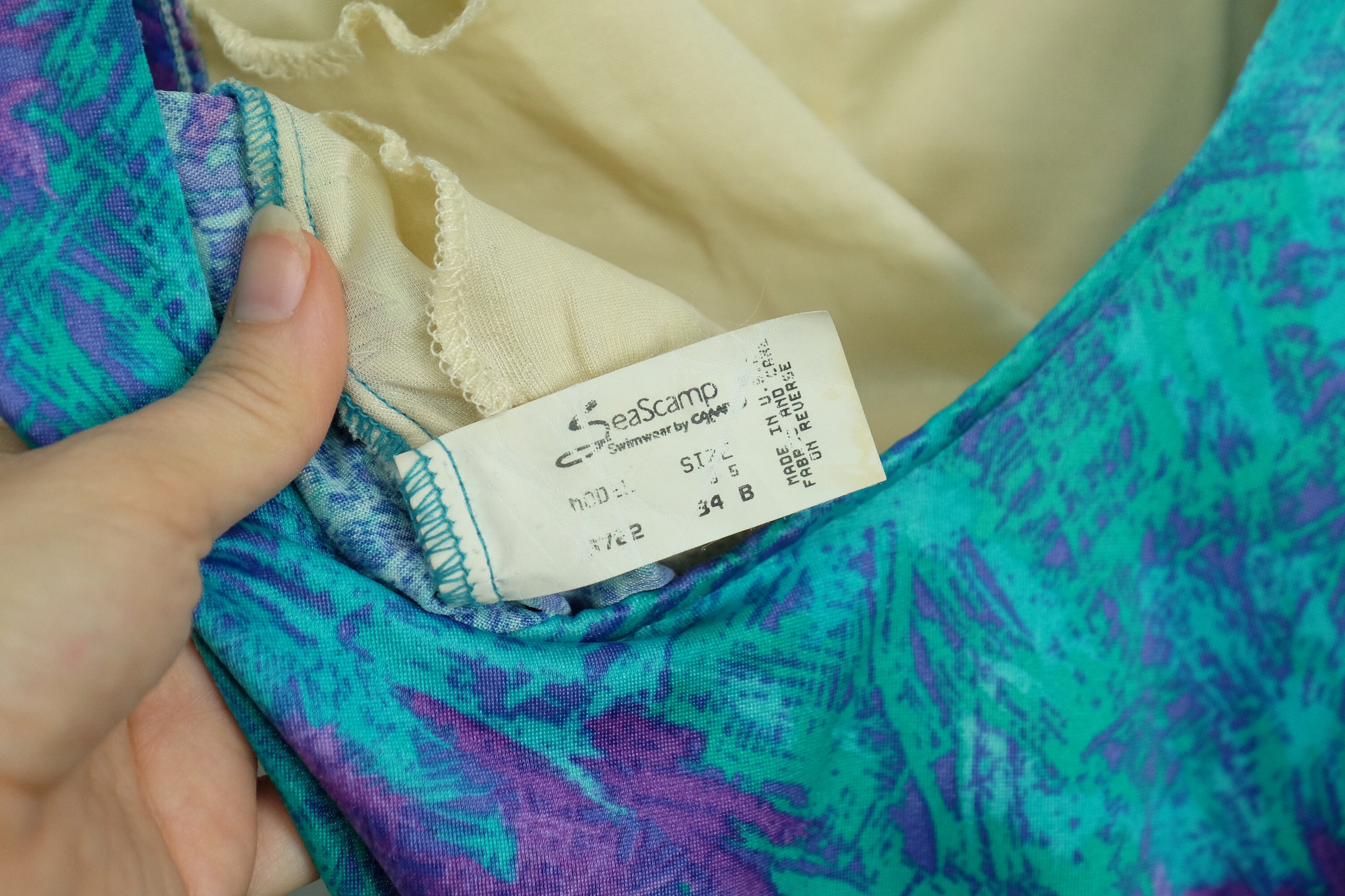 90s Tie Hip One-piece Bathing Suit 90s Pastel Swim One-piece - Etsy