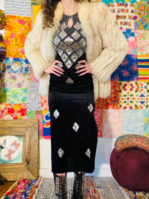 70s Blond Fox Fur Coat - Light Fox Coat - Vintage Fur… - Gem