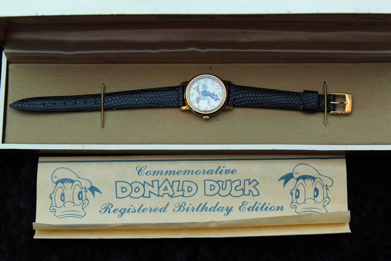 RARE Walt Disney Donald Duck Watch by Bradley 1960s - Etsy