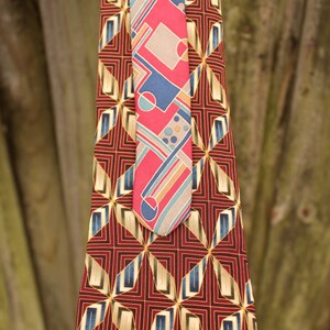 Reclaimed Trippy Tie Collar - Upcycled Mens Ties - Festival Pashmina ...