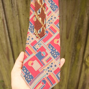 Reclaimed Trippy Tie Collar - Upcycled Mens Ties - Festival Pashmina ...