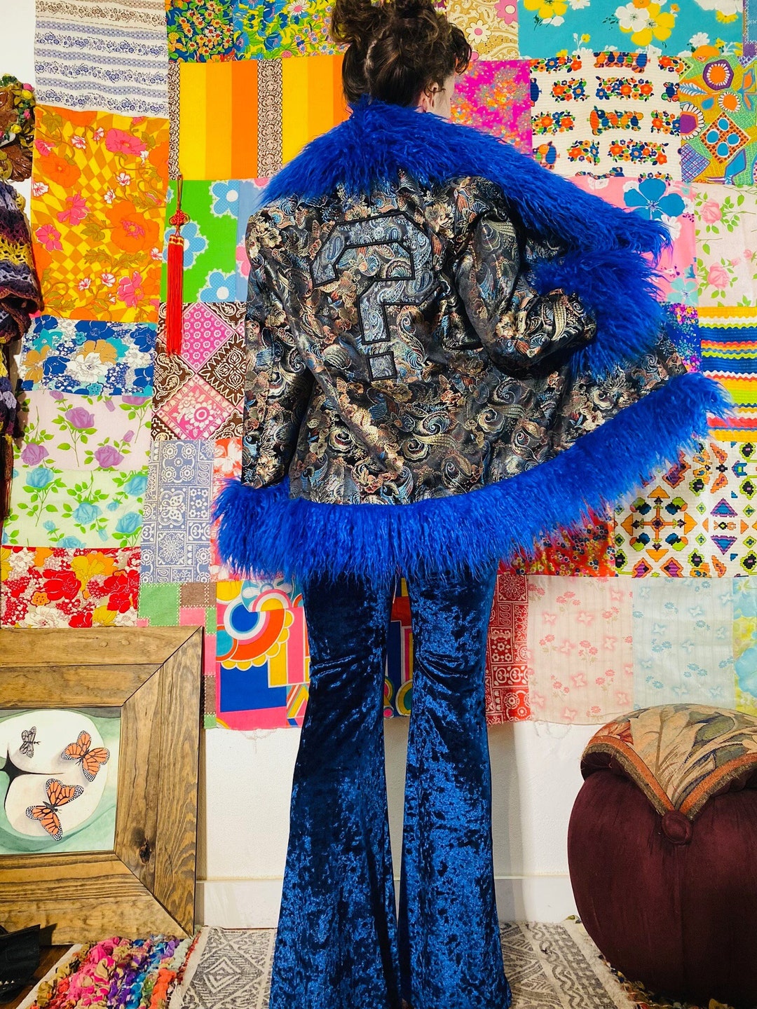 OOAK Metallic Question Mark Floof Coat - Tipper Coat - Camp Question ...