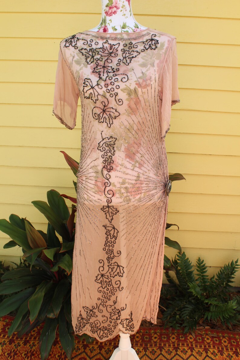 Authentic 1920s Flapper Dress Historical Dress Roaring | Etsy