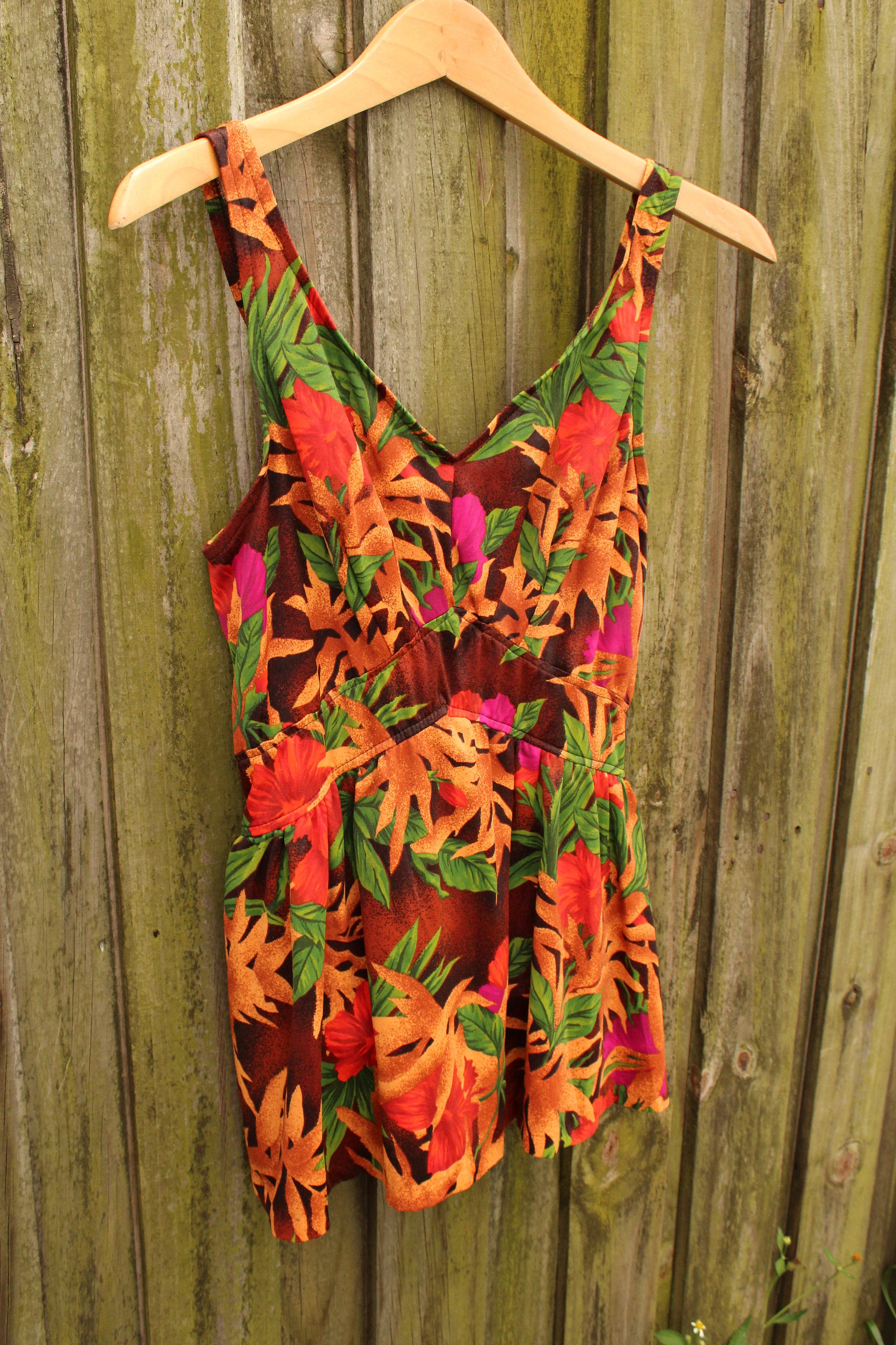 90s Tropical One Piece 90s One Piece Bathing Suit 90s - Etsy