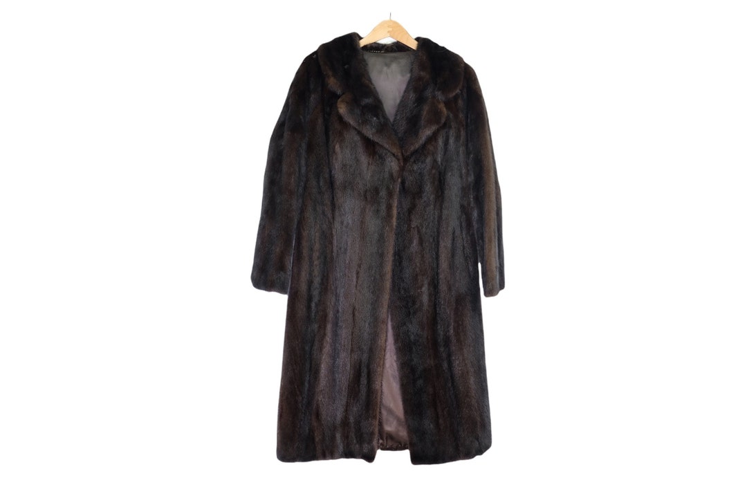 American Mink Coat - Rare American Mink - Rare Quality Mink Coat - Dark ...