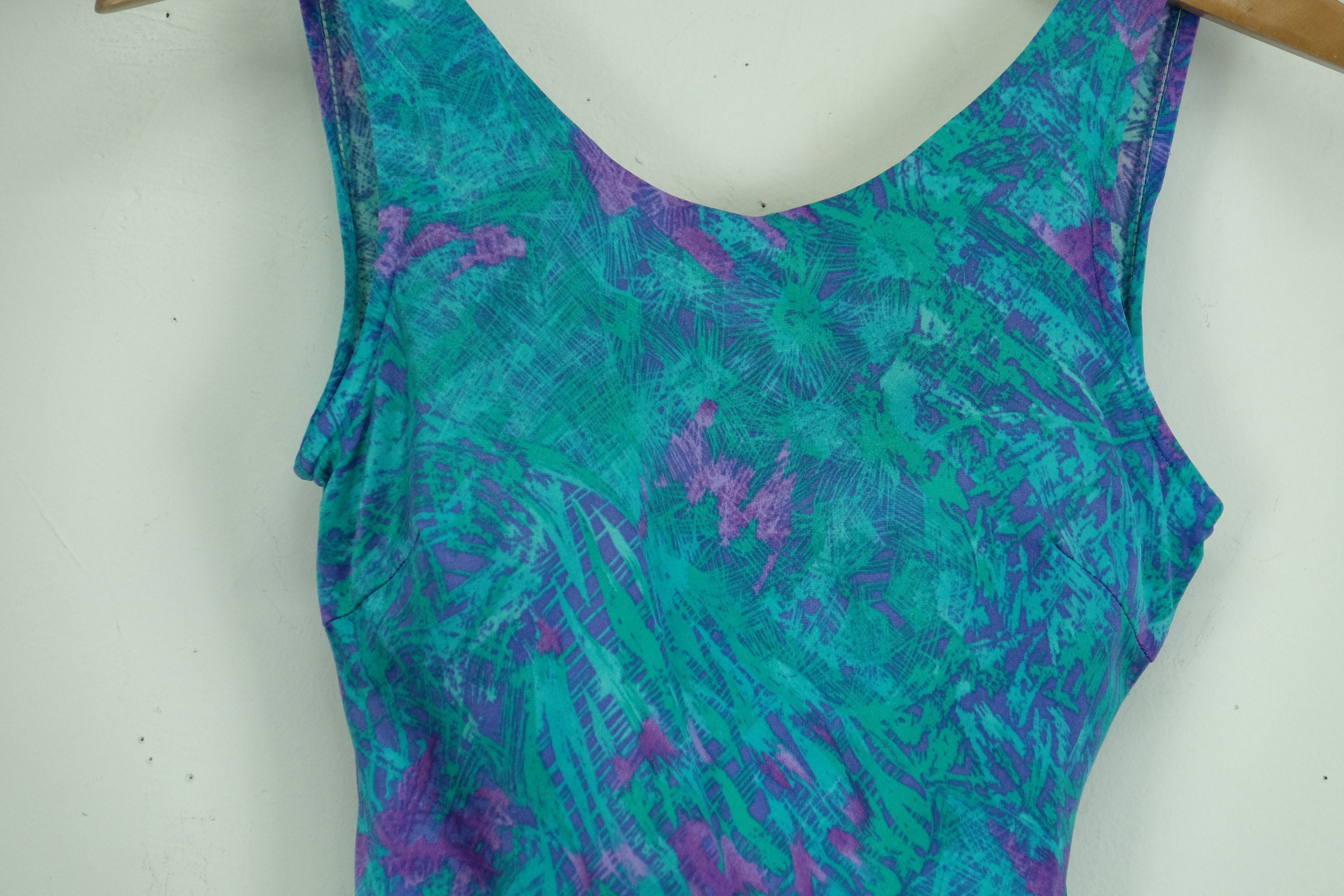 90s Tie Hip One-piece Bathing Suit 90s Pastel Swim One-piece - Etsy