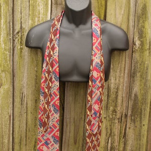 Reclaimed Trippy Tie Collar - Upcycled Mens Ties - Festival Pashmina ...