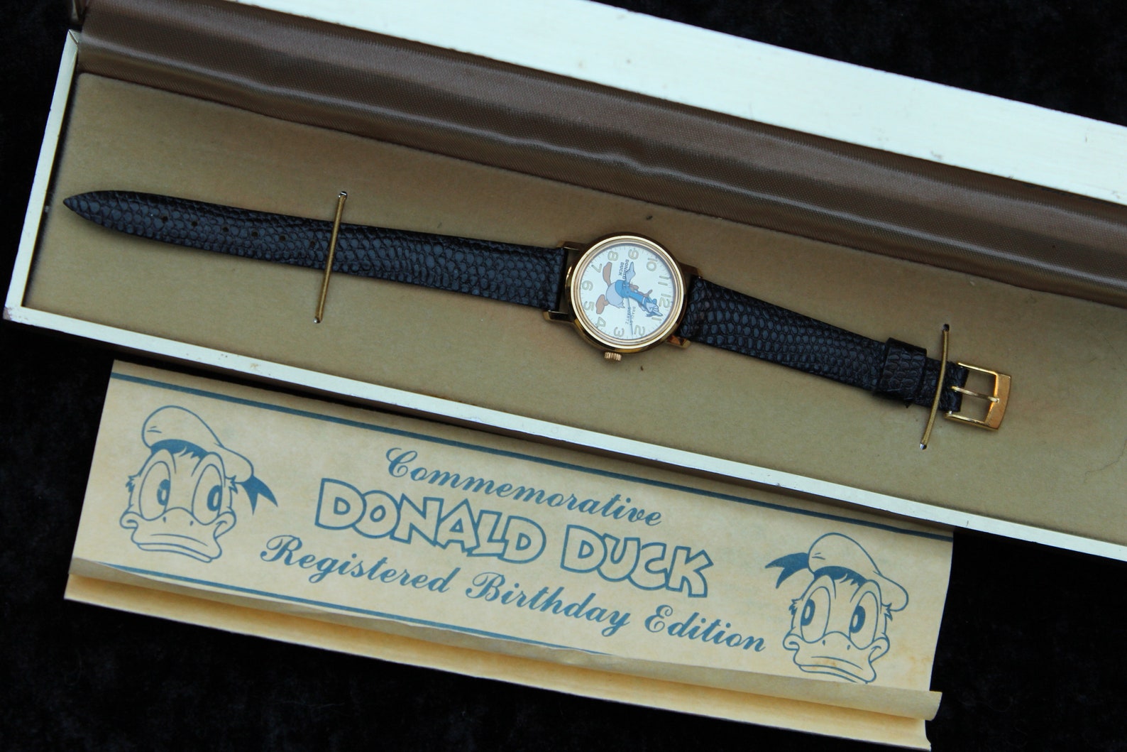 RARE Walt Disney Donald Duck Watch by Bradley 1960s Commemorative ...