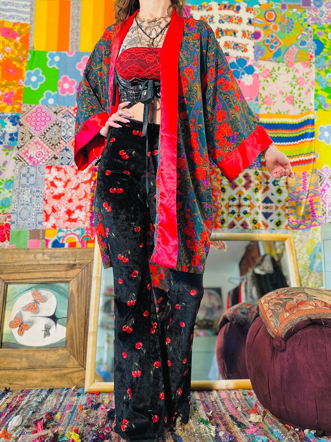 90s Victorias Secret Paisley Robe Vintage Paisley Robe Paisley Festival ...