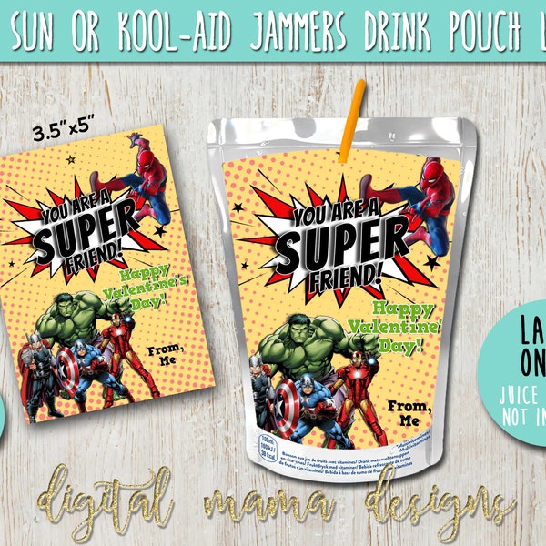 Superhero Valentine - Etsy