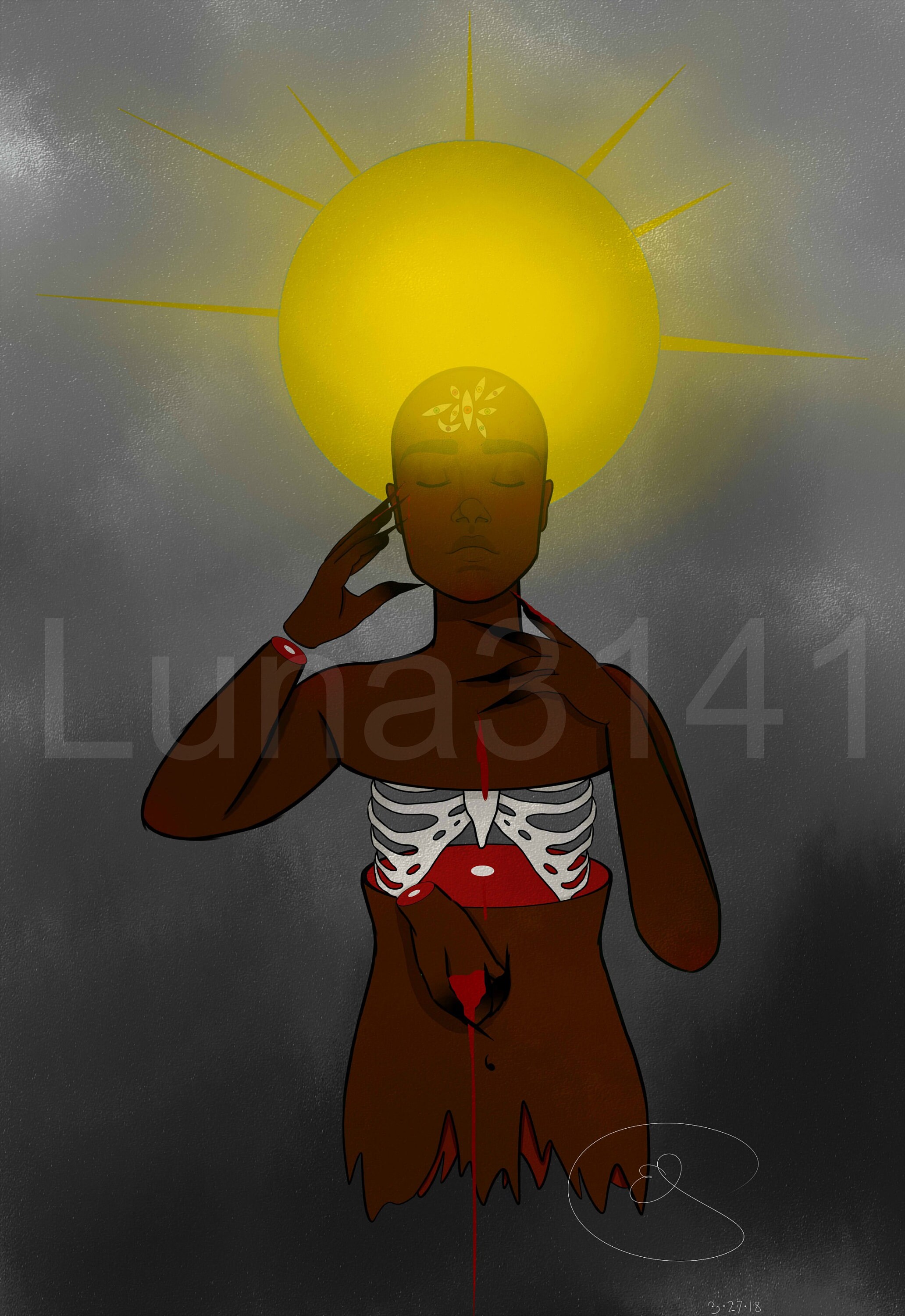 Surreal art print Mutilated 3 | Etsy