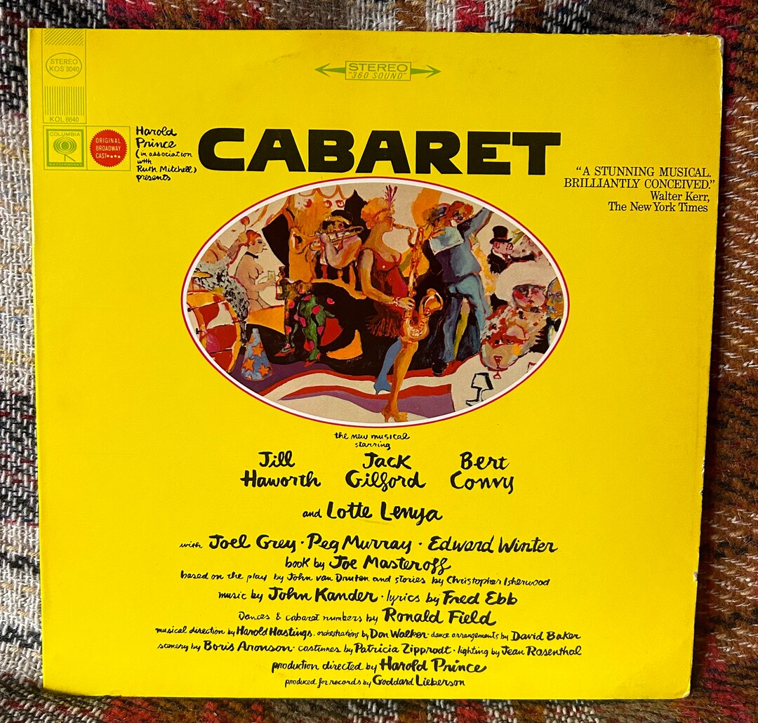 Cabaret Original Broadway Cast Vinyl LP Record Soundtrack - Etsy