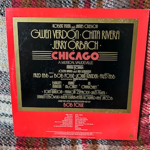 Chicago Original Broadway Cast Recording LP Vinyl Record Soundtrack ...