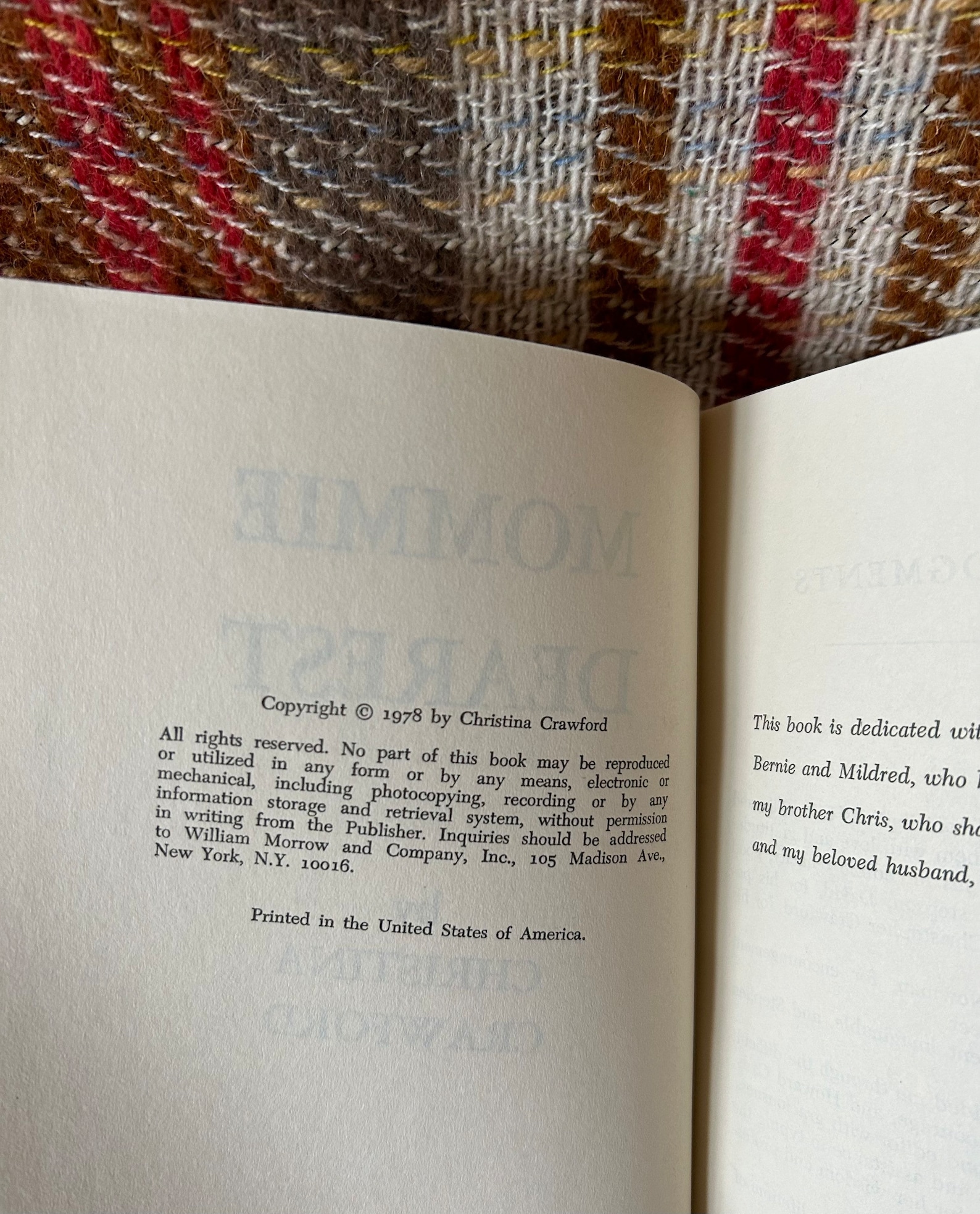 Mommie Dearest Christina Crawford Hardcover First Edition - Etsy