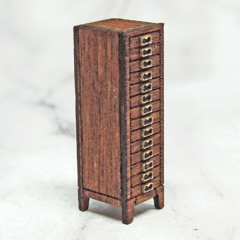 1:48 Antique Filing Cabinet KIT - Etsy