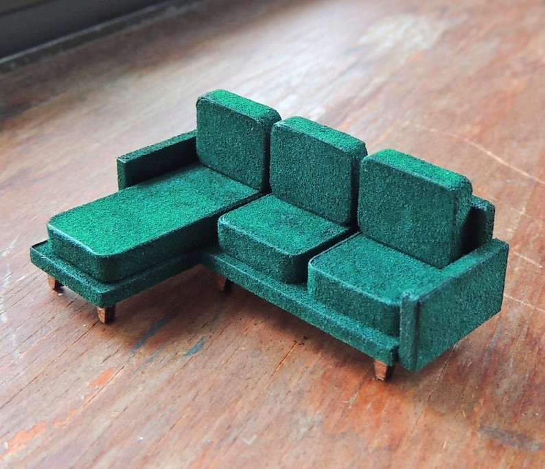 1:48 Miniature Velvet Couch KIT - Etsy