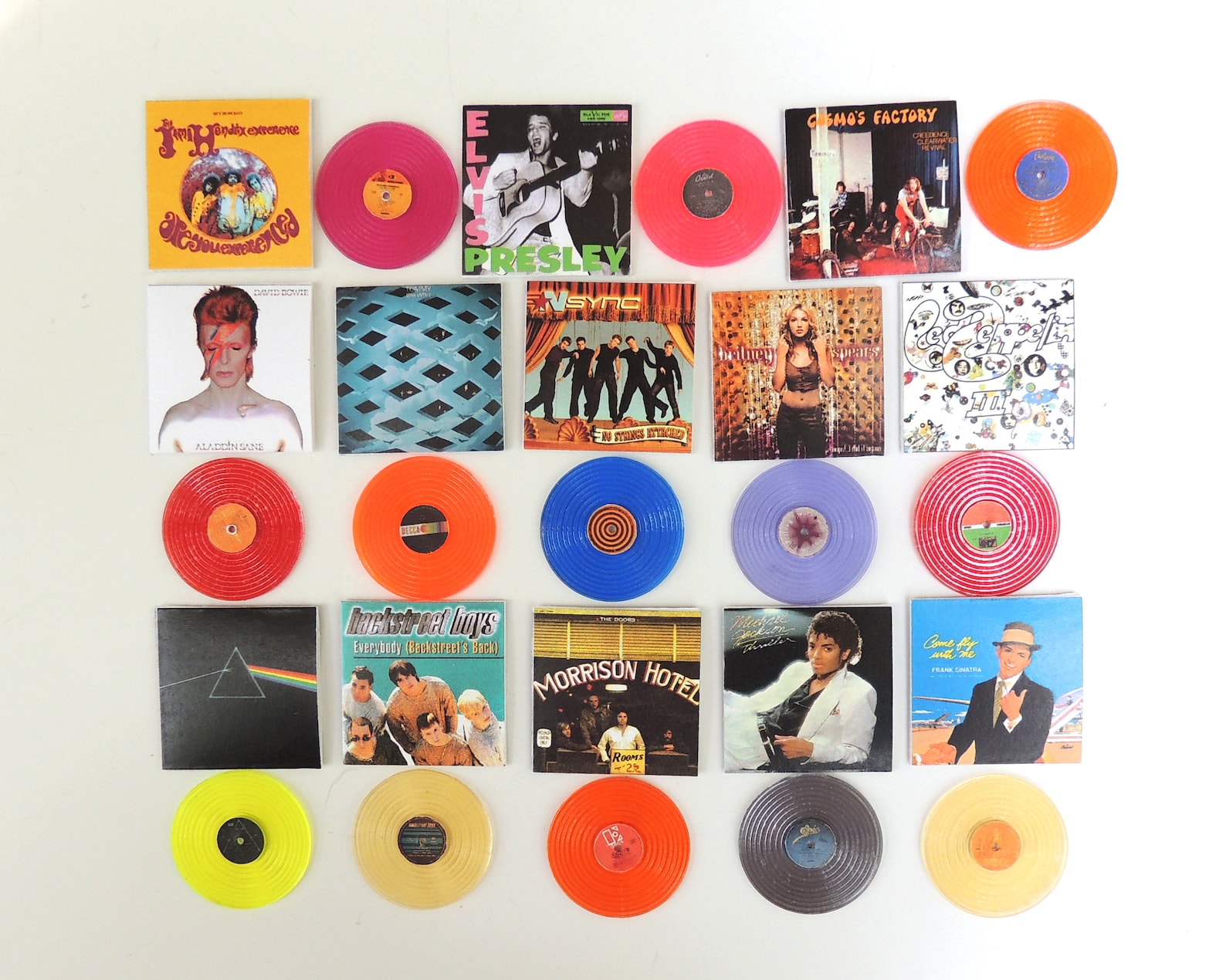 1:12 Miniature Colored Vinyl Record - Etsy