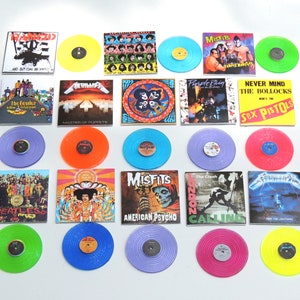 1:12 Miniature Colored Vinyl Record - Etsy