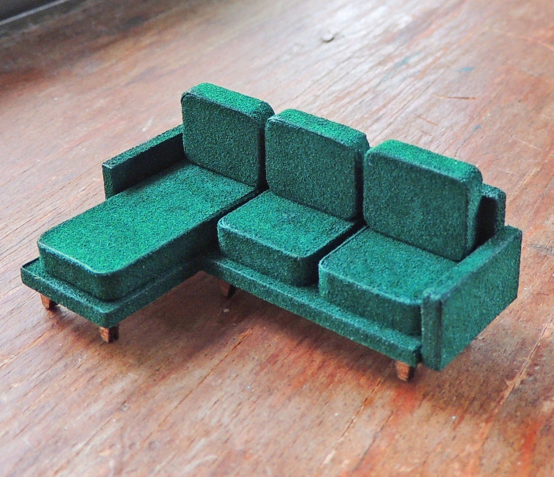1:48 Miniature Velvet Couch KIT - Etsy