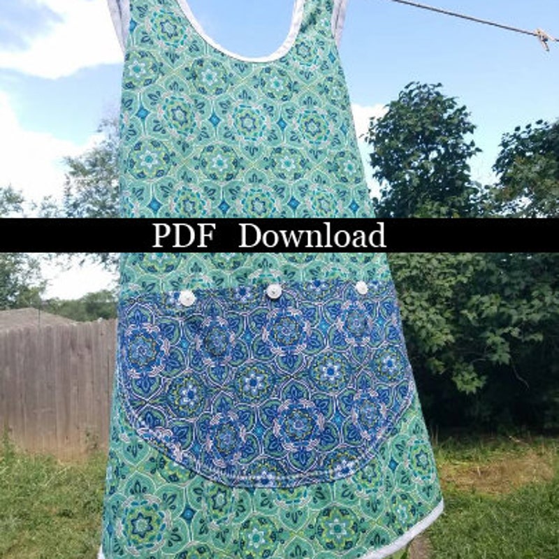 Cross Back Apron Pattern - Etsy