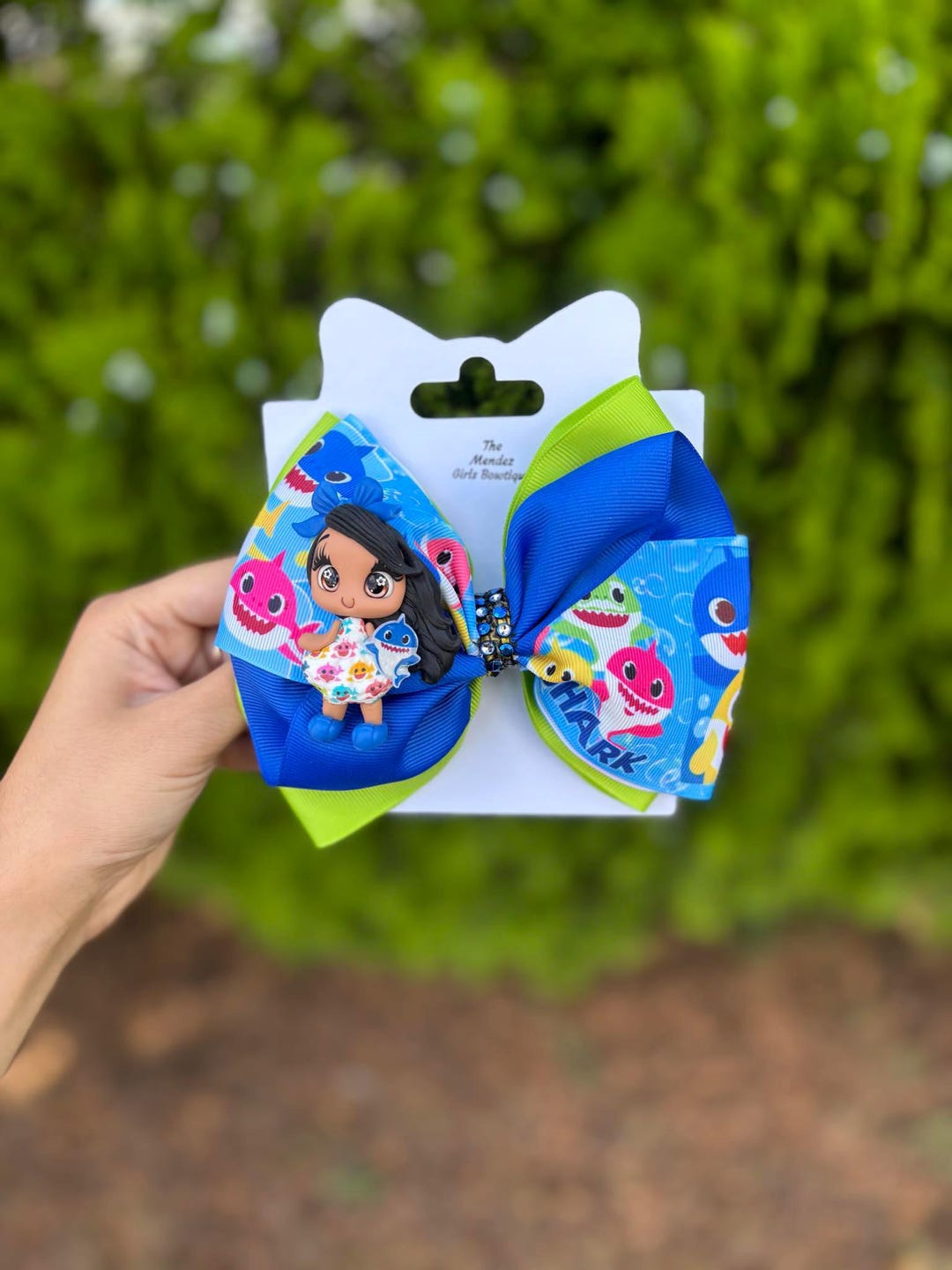 Character Bow, Girls Shark Bow,hair Bows for Little Girls, Big Girls ...