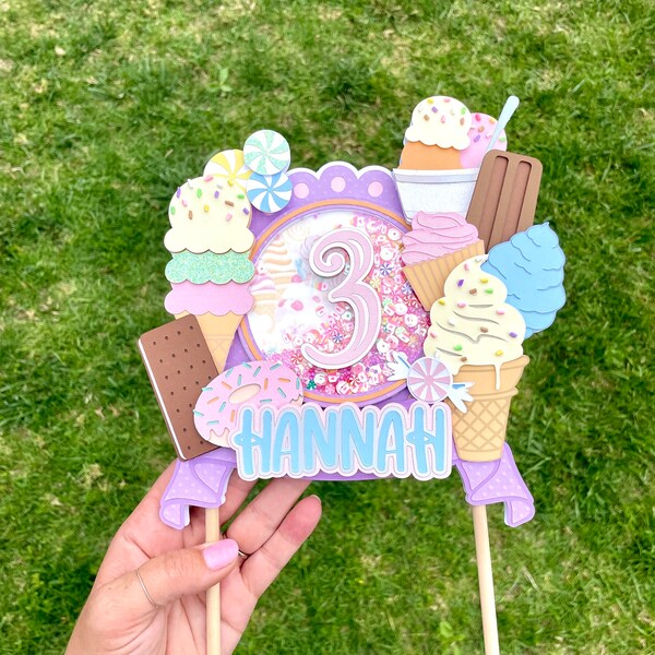 Ice Cream Topper - Etsy