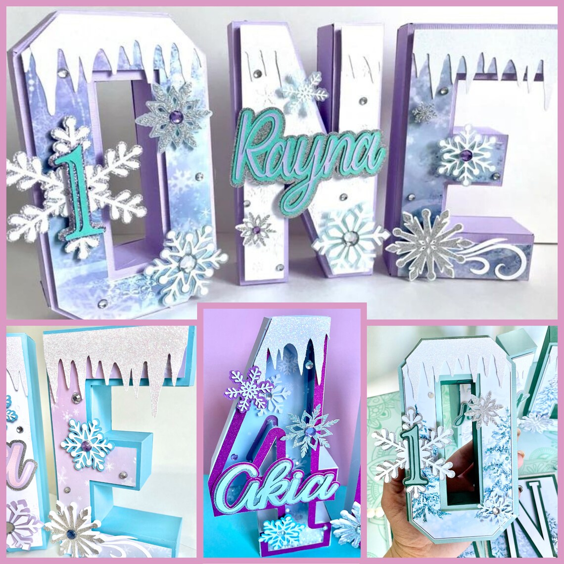 Winter One-derland 3D Letters/ Wonderland Party Props - Etsy