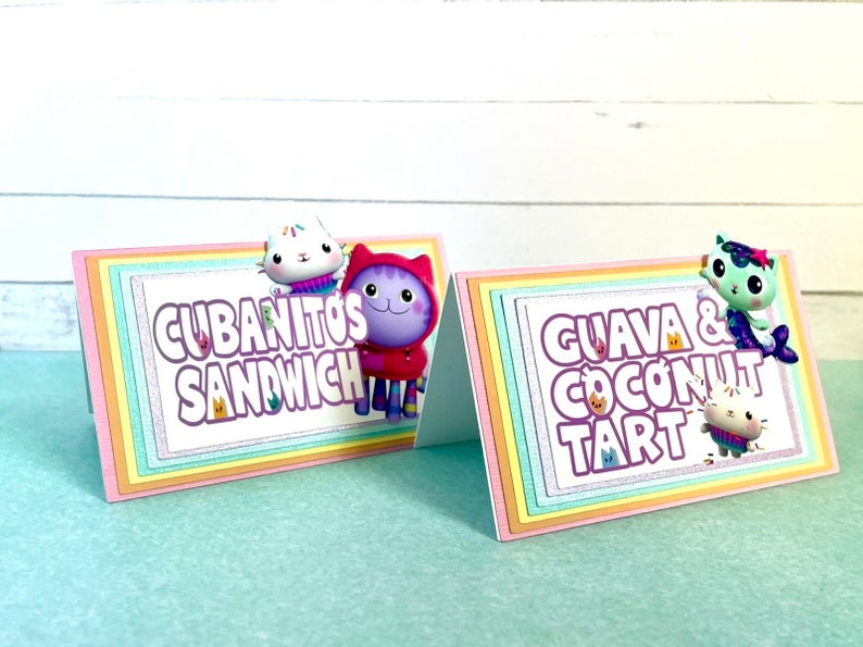 Gabby Dollhouse Table Food Tents - Etsy