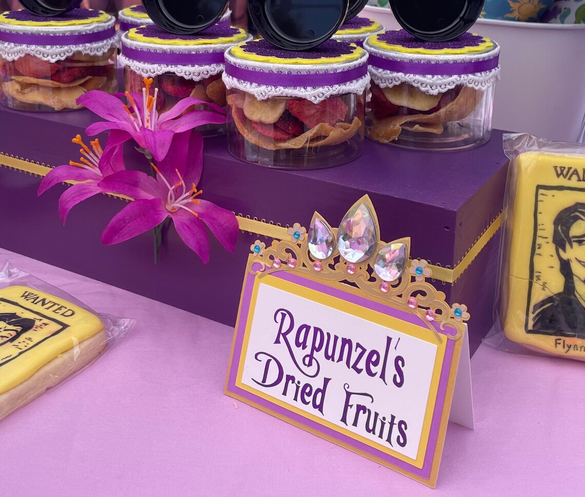 Tangled Theme Food Tents/rapunzel Food Tents/rapunzel Crown - Etsy Canada