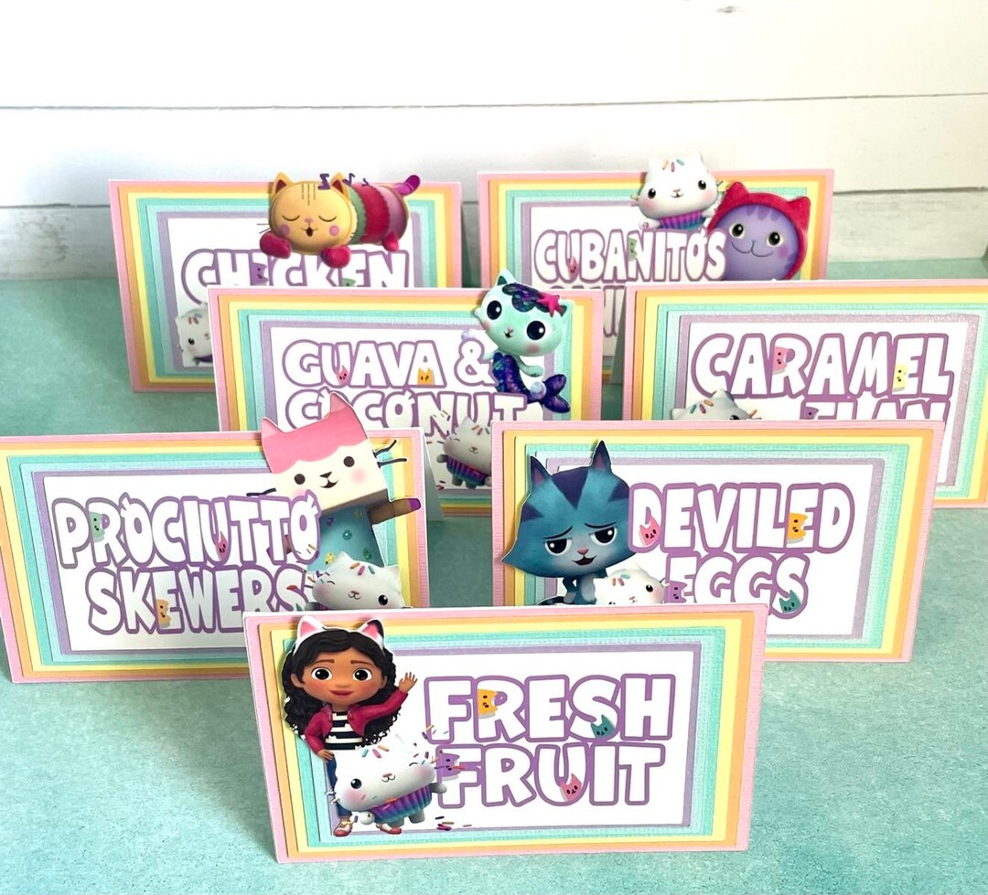 Gabby Dollhouse Table Food Tents - Etsy