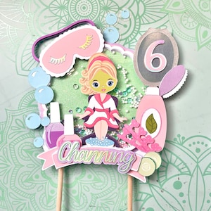 Spa/ Pamper/ Spa Theme Birthday Cake Topper - Etsy