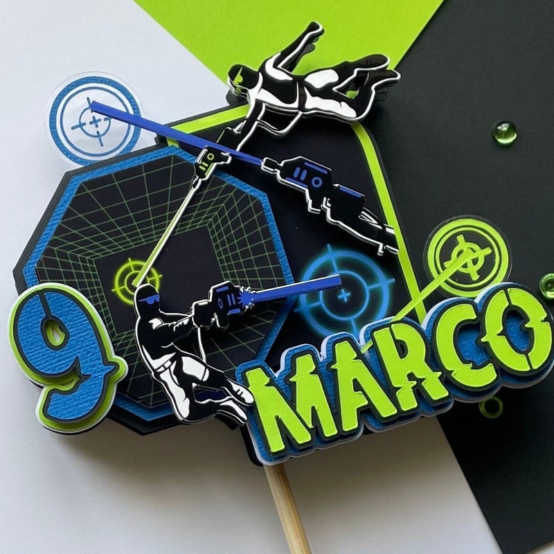 Laser Tag Cake - Etsy